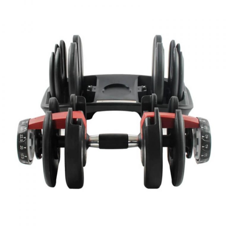 3 Sec Weight Adjustment – Professional Home Gym Dumbbell (Red) | NutroOne