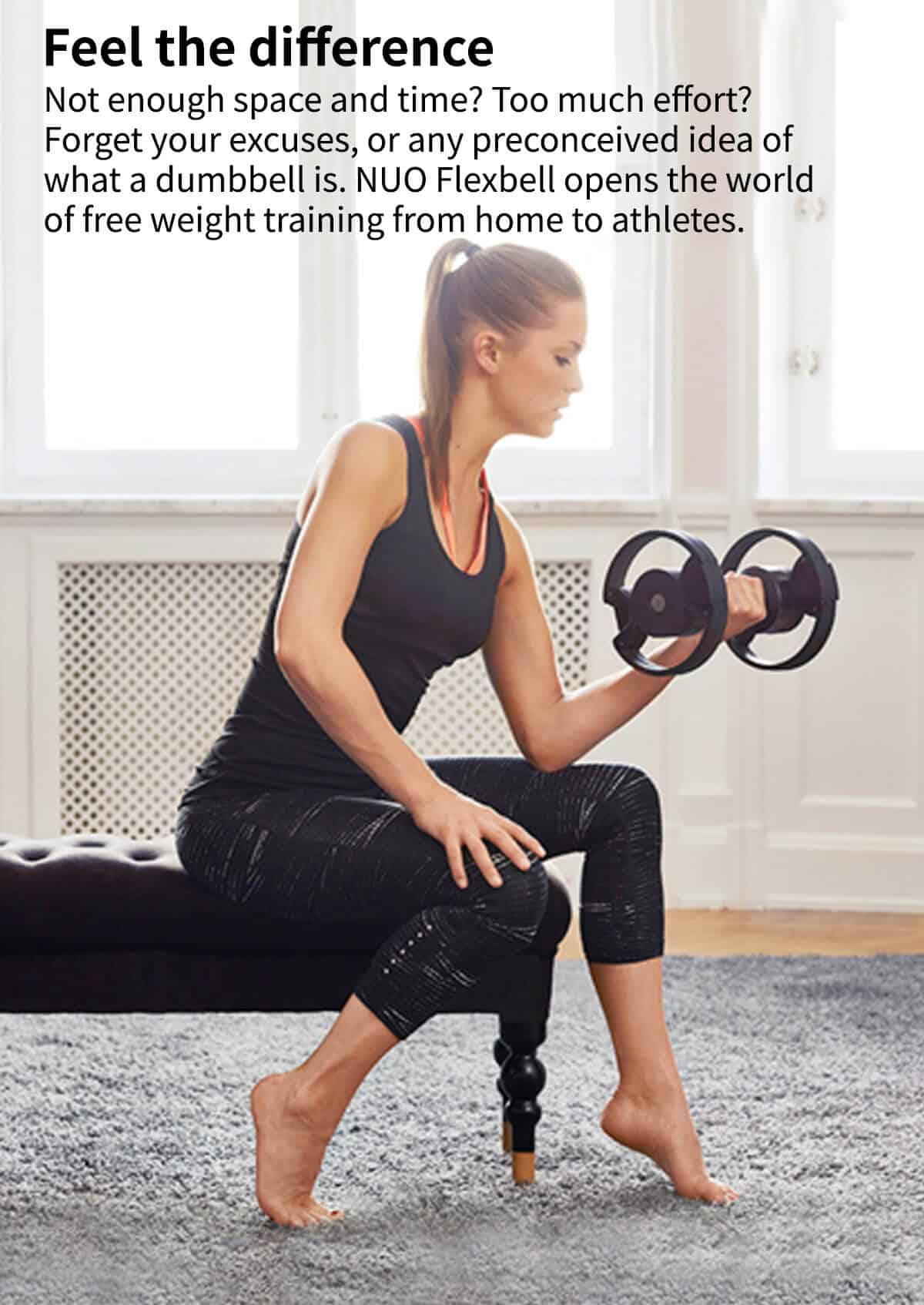 NUO Adjustable Dumbbell / Nuobell | NutroOne