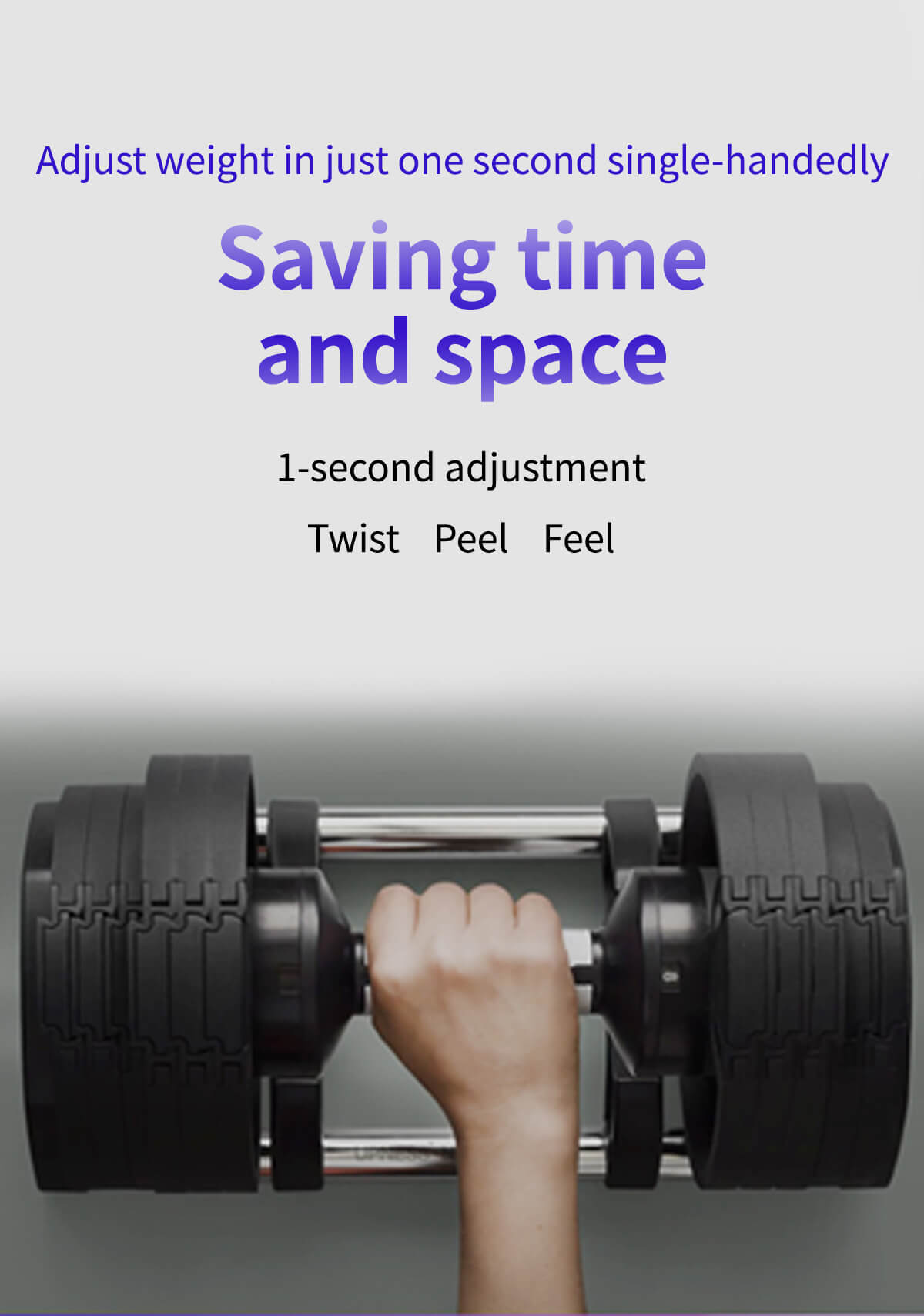 NUO Adjustable Dumbbell / Nuobell | NutroOne