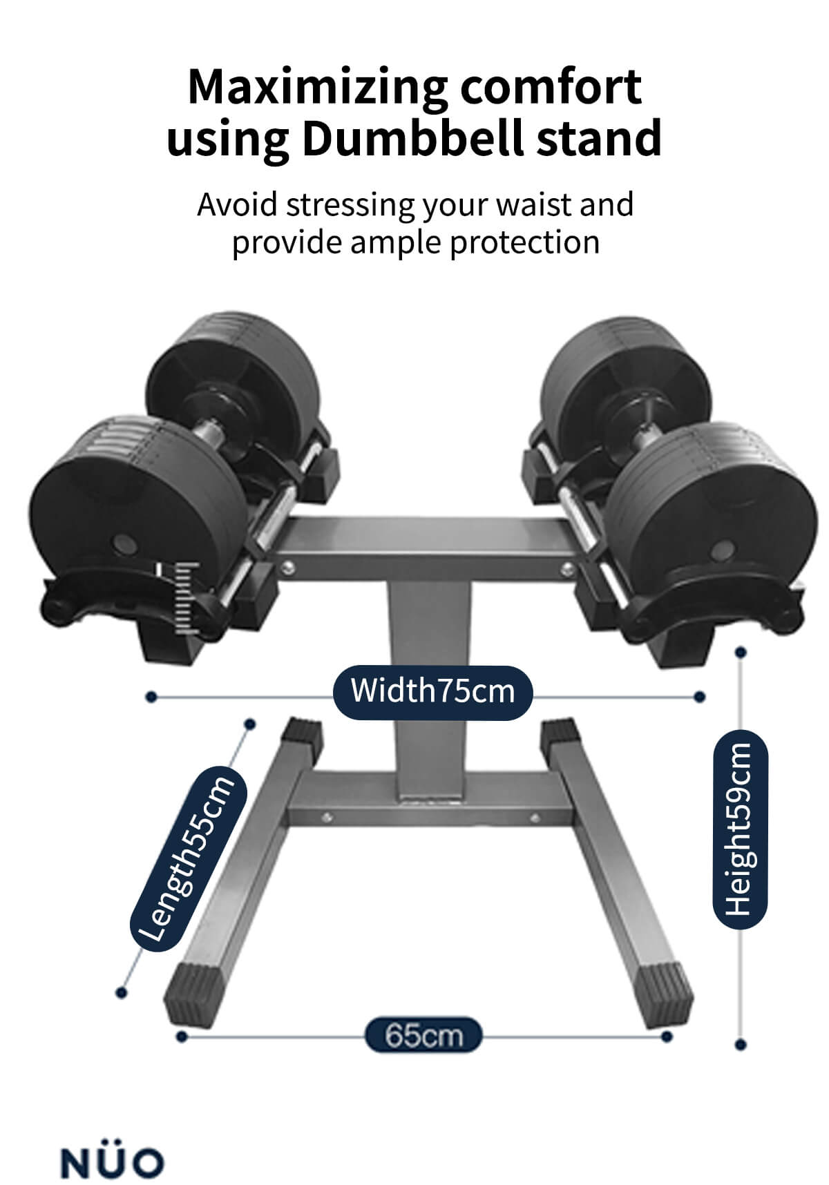 NUO Adjustable Dumbbell / Nuobell | NutroOne
