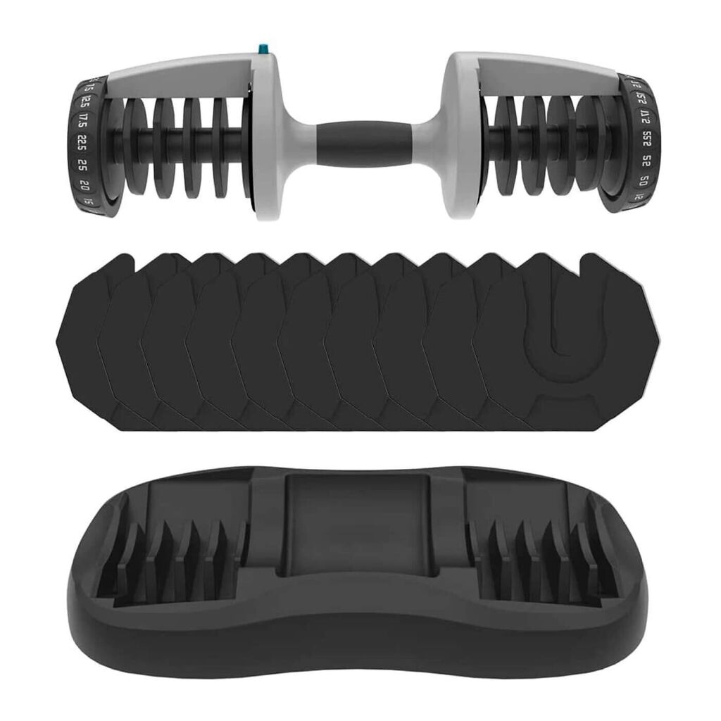 NutroOne Upgraded 3 Sec Adjustable Dumbbell (Durable Metallic Weight ...