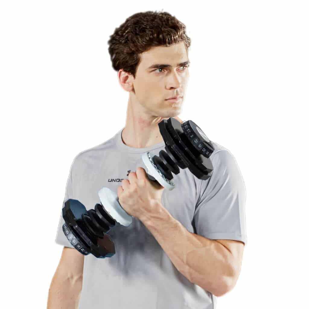 NutroOne Upgraded 3 Sec Adjustable Dumbbell (Durable Metallic Weight ...