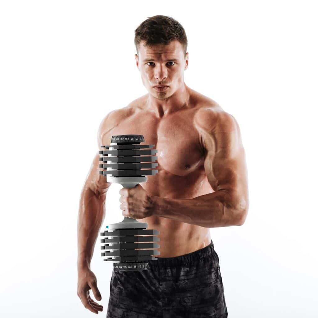 NutroOne Upgraded 3 Sec Adjustable Dumbbell (Durable Metallic Weight ...