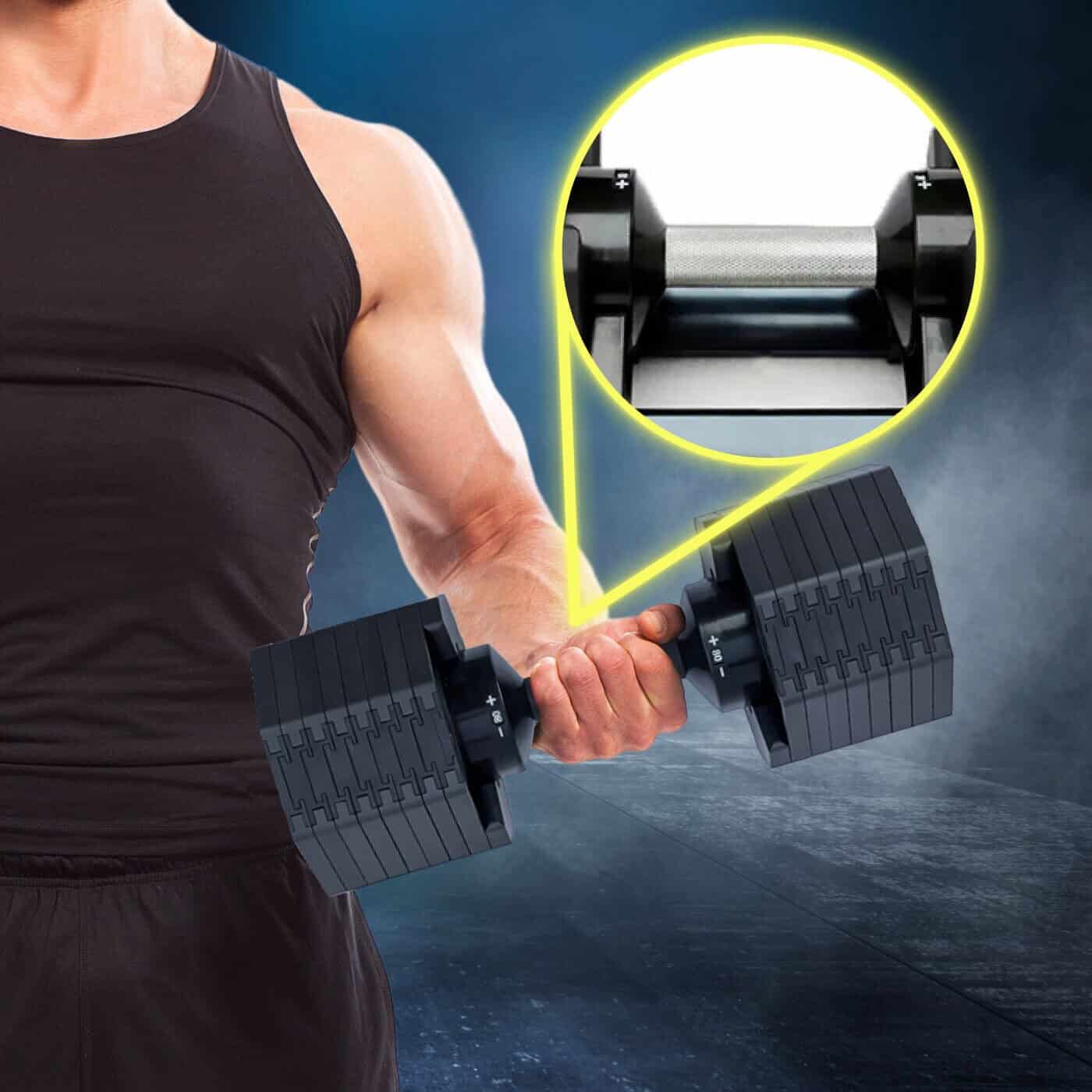 NutroOne Evobell - Upgraded 1-Sec Professional Adjustable Dumbbells ...