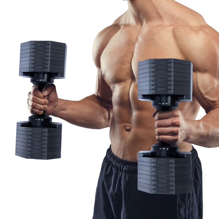 NutroOne Evobell - Upgraded 1-Sec Professional Adjustable Dumbbells ...