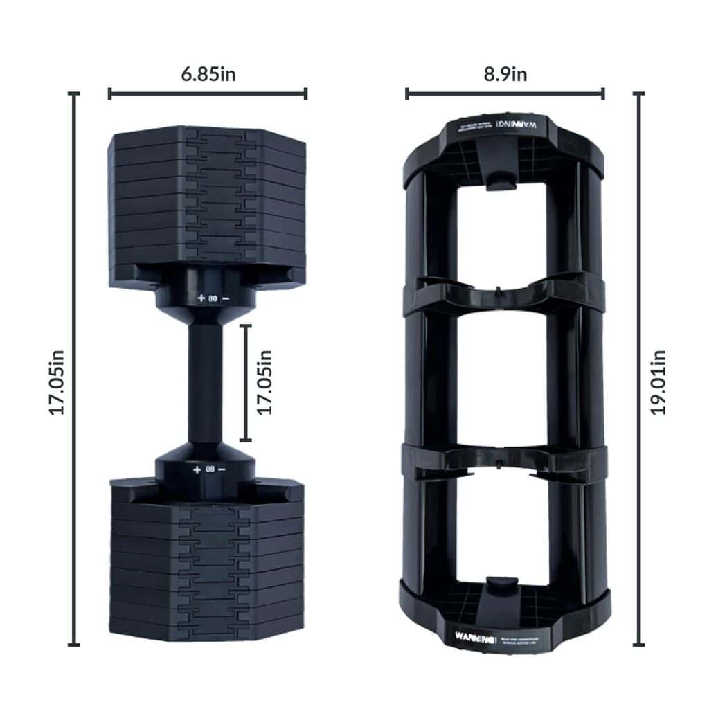 NutroOne Evobell - Upgraded 1-Sec Professional Adjustable Dumbbells ...