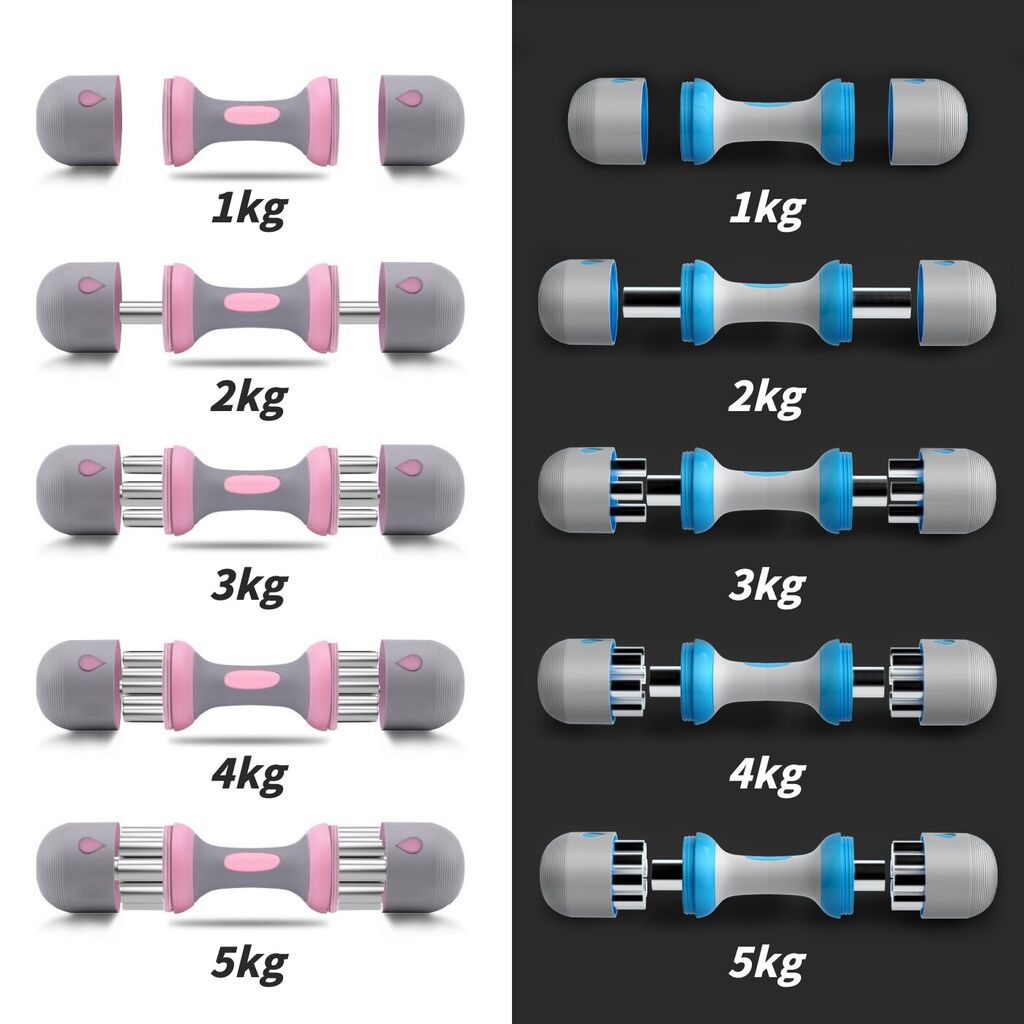 Lightweight Adjustable Dumbbell - 5kg (Set of 2) | NutroOne
