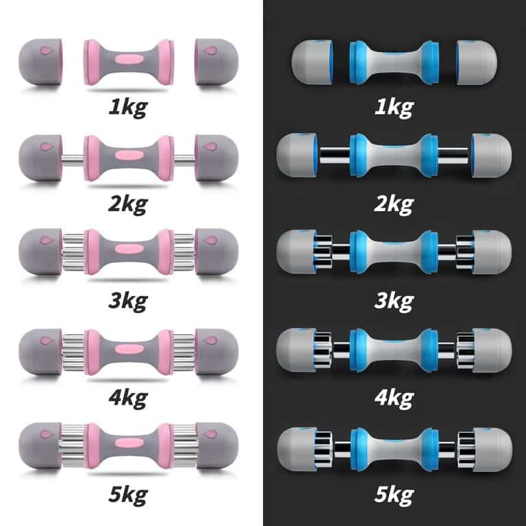 Lightweight Adjustable Dumbbell - 5kg (Set of 2) | NutroOne