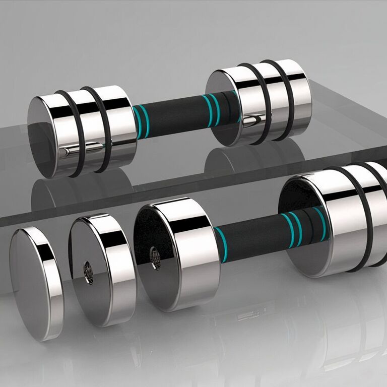 Steel Adjustable Dumbbell for Easy Adjustment with Nuts-free Design ...