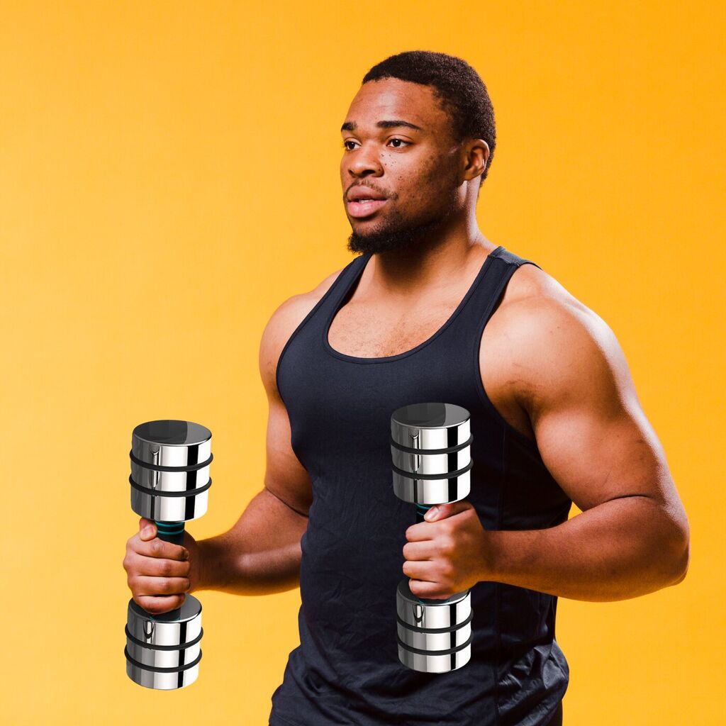 Steel Adjustable Dumbbell for Easy Adjustment with Nuts-free Design ...