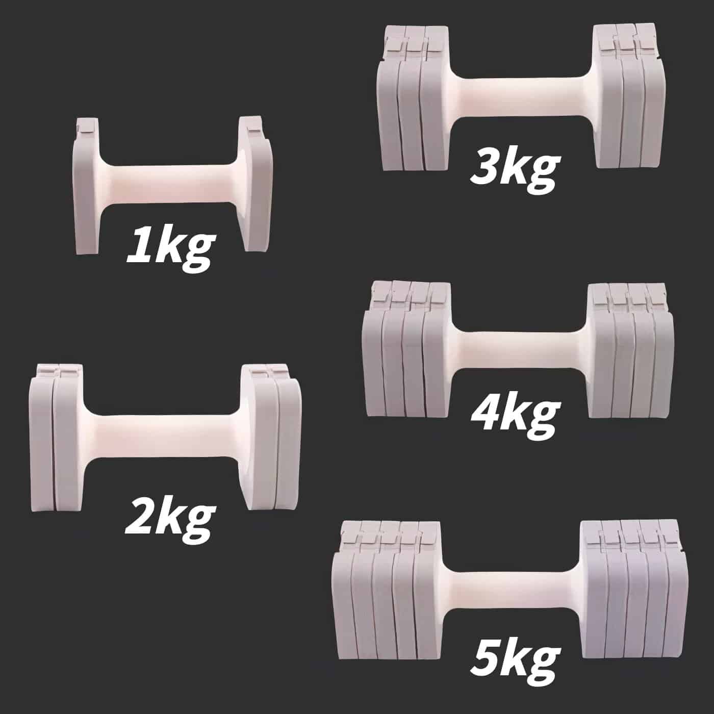 Click & Slot Cubic Lightweight Adjustable Dumbbell | NutroOne