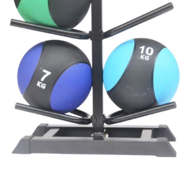 Double-Sided Medicine Ball Rack (Holds 10 Medicine Balls) | NutroOne